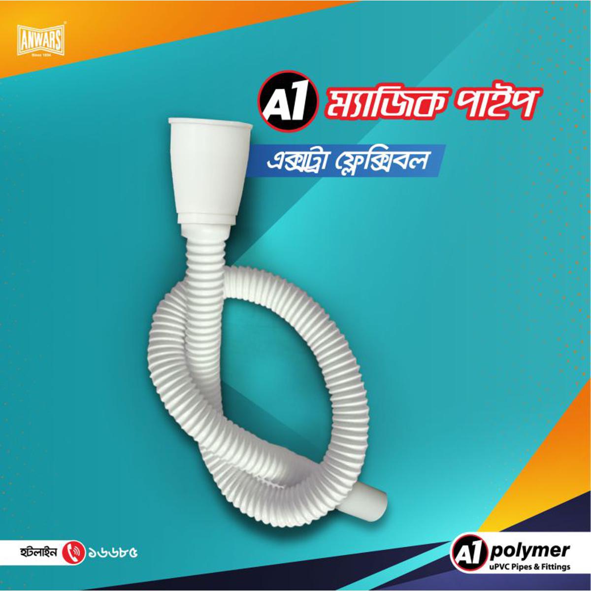 A1 Magic Pipe for Basin and Kitchen Sink | Daraz.com.bd