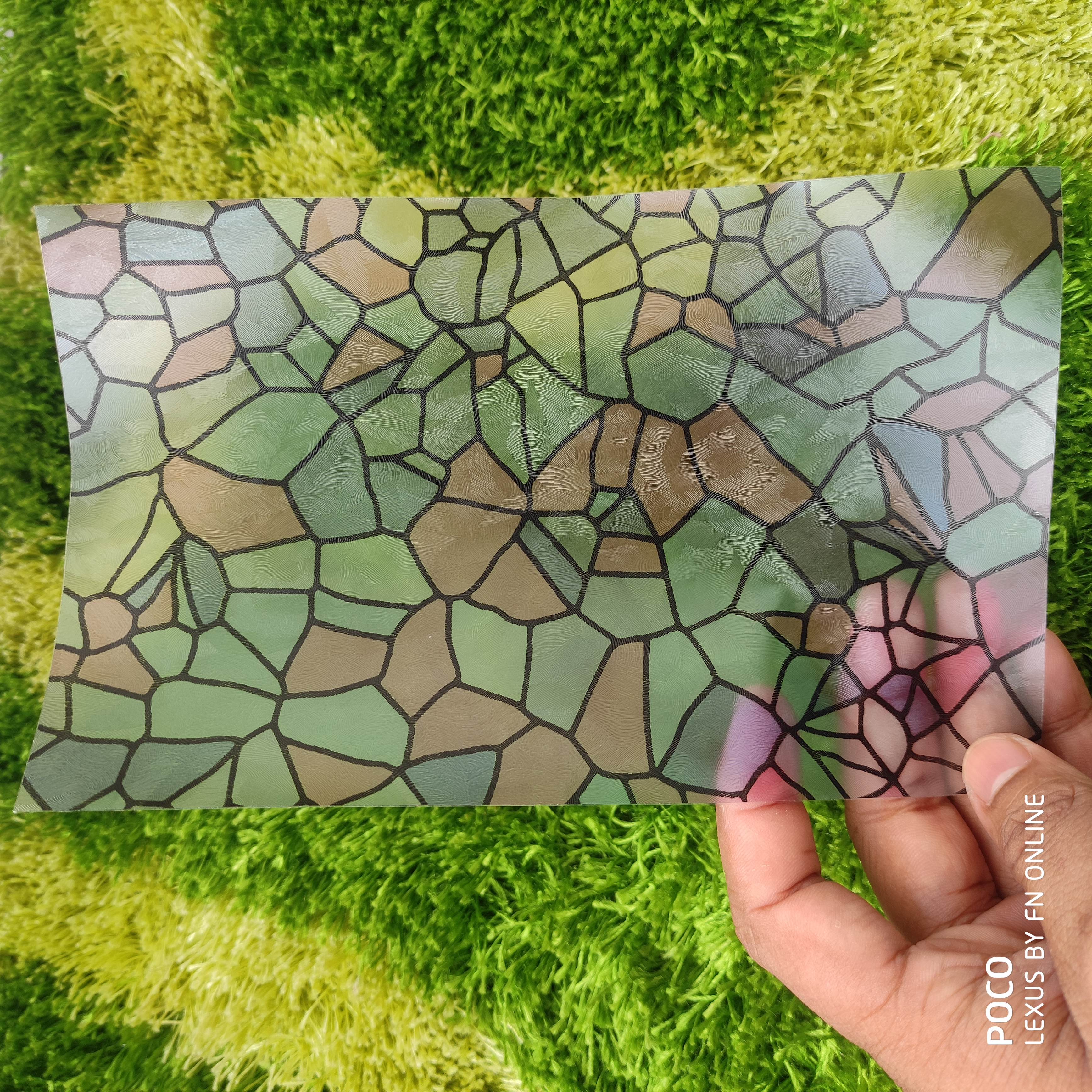 (5 Pcs) Colourful Back Poly Sticker For Any Mobile Phone (Under 7 inch ...