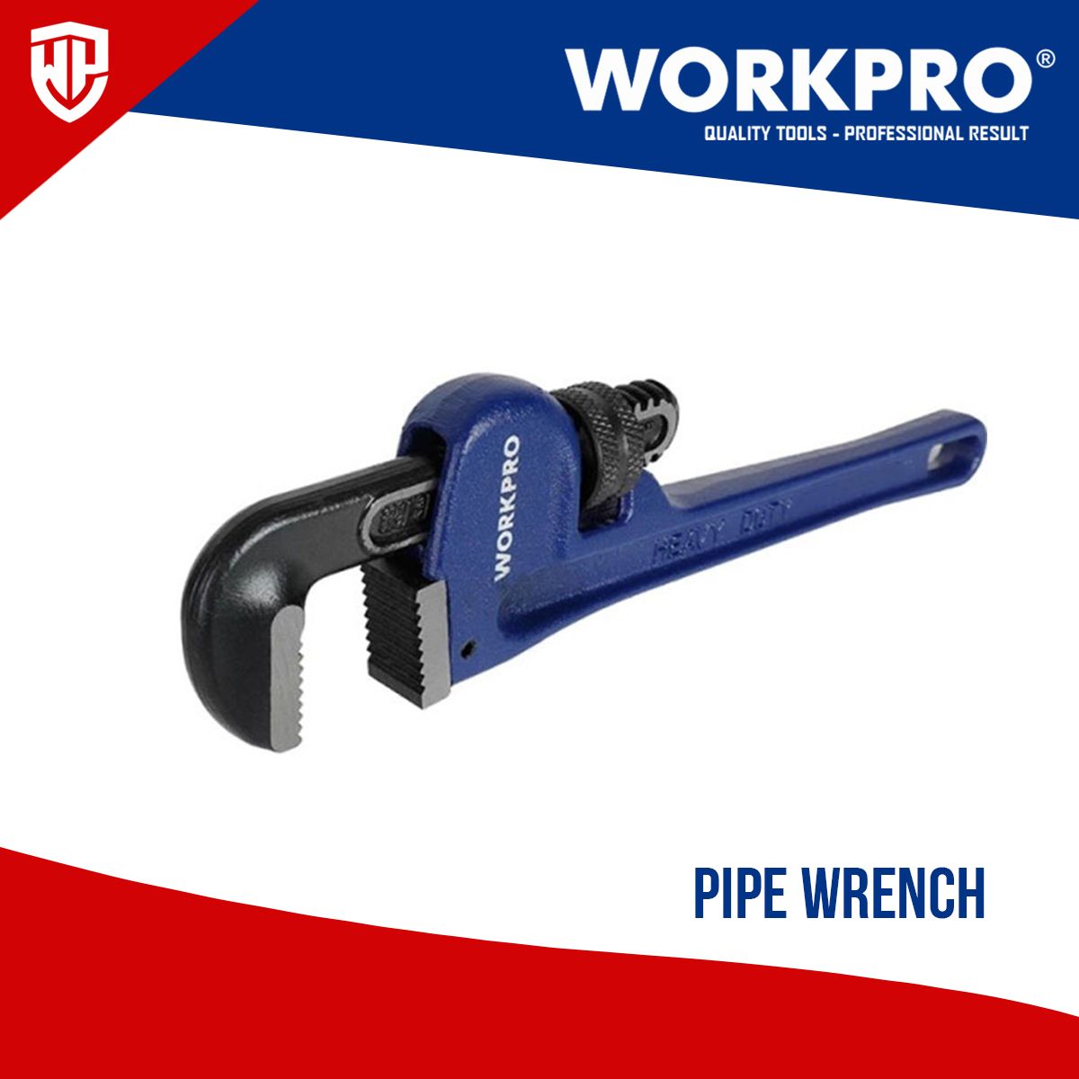 Workpro Pipe Wrench, Heavy Duty Straight Plumbing Wrench, Drop Forged ...