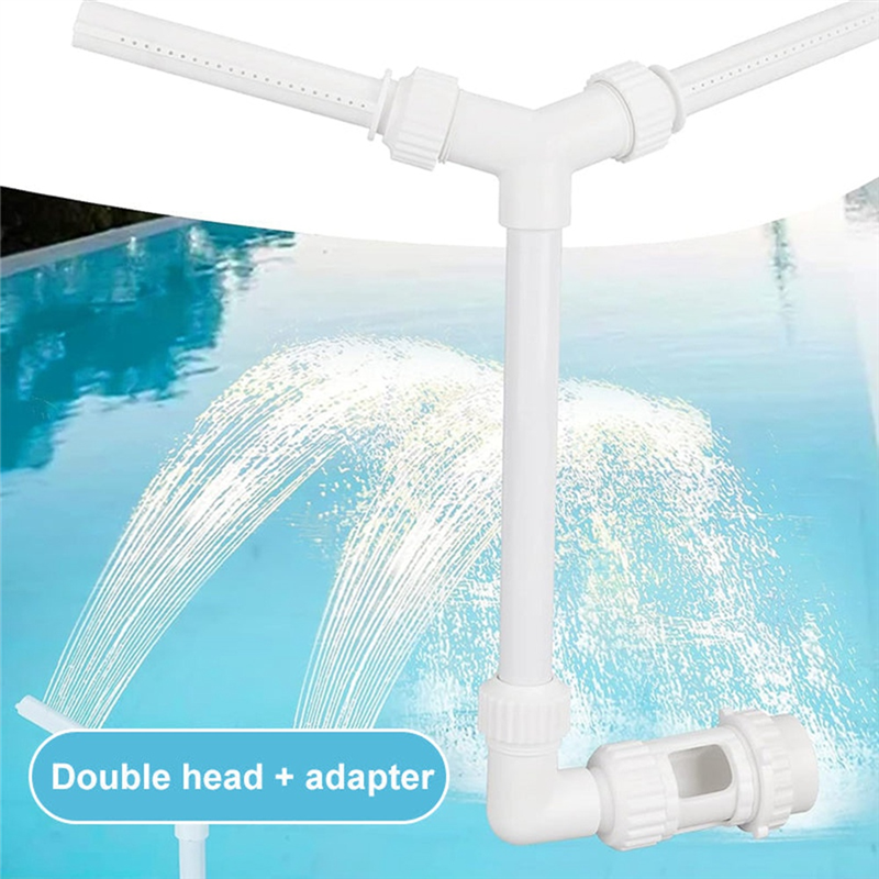 1 Piece Swimming Pool Waterfall Fountain Spray Double Fountain Heads ...
