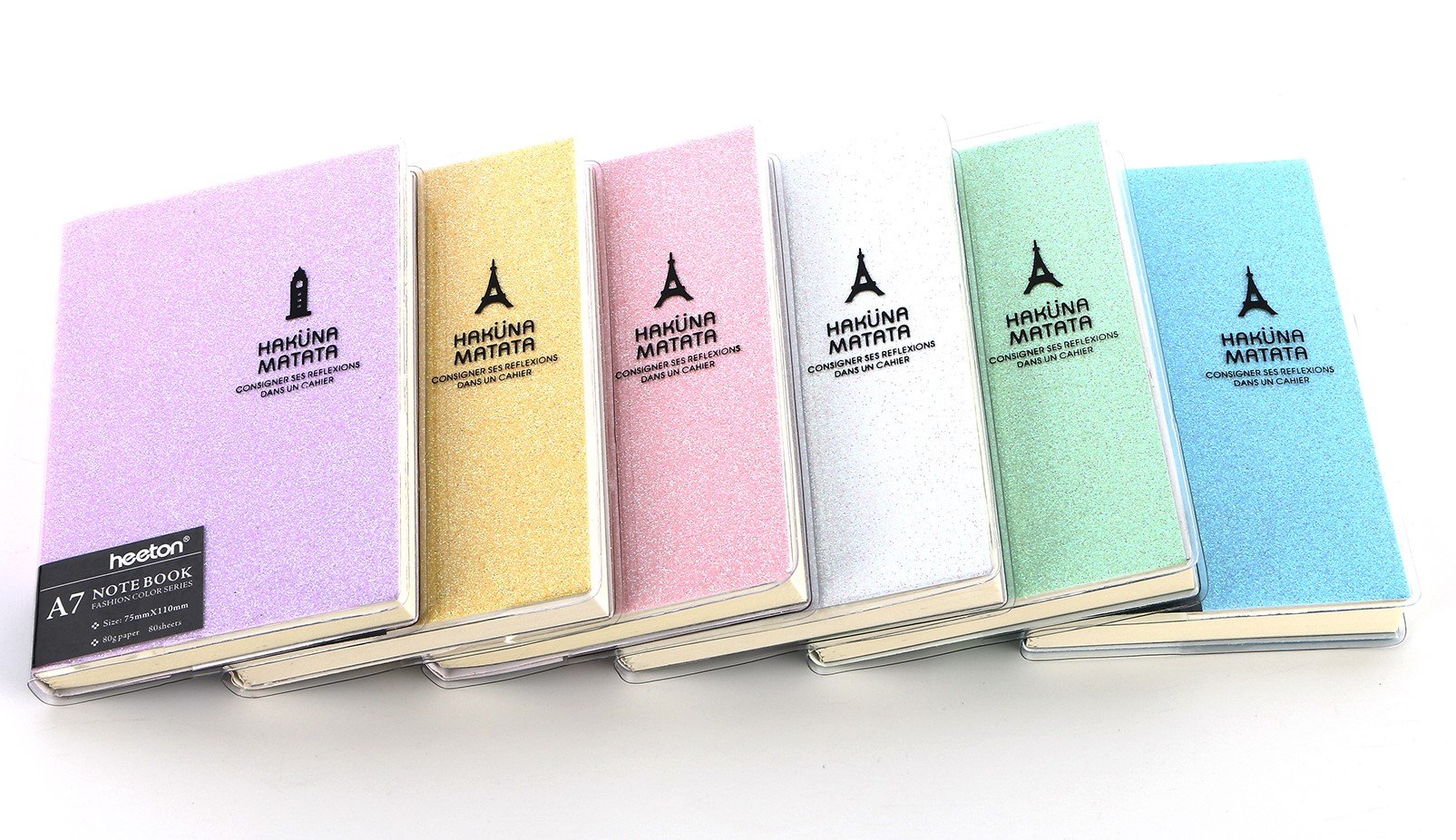 Pocket Notepad Diary - Fun Sparkly Glitter Metallic Bound Mini Ruled ...