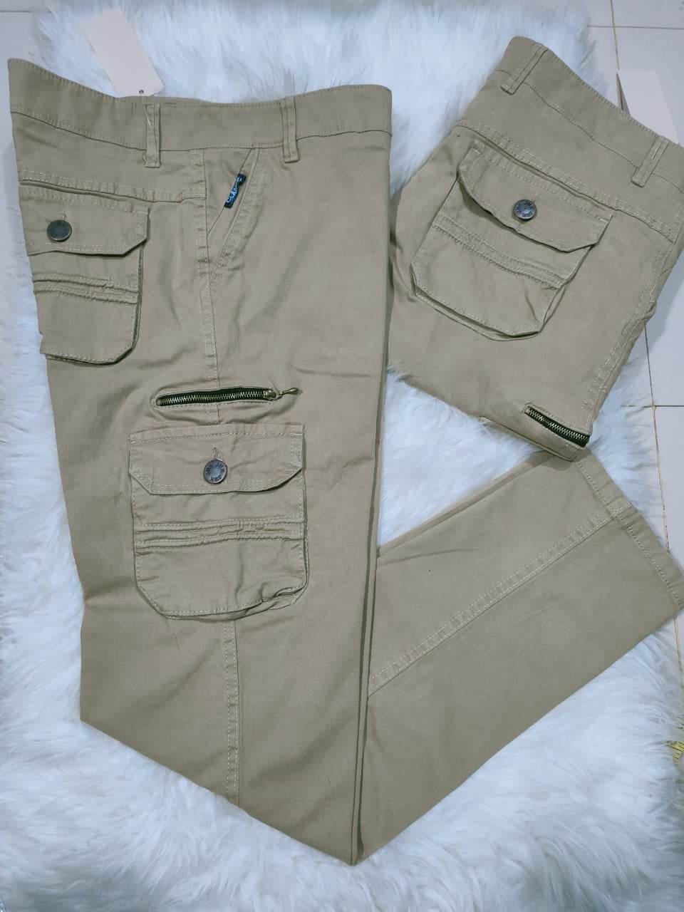 6 Pocket Biscuit Colour Exclusive Cargo Mobile Pant for Men | Daraz.com.bd