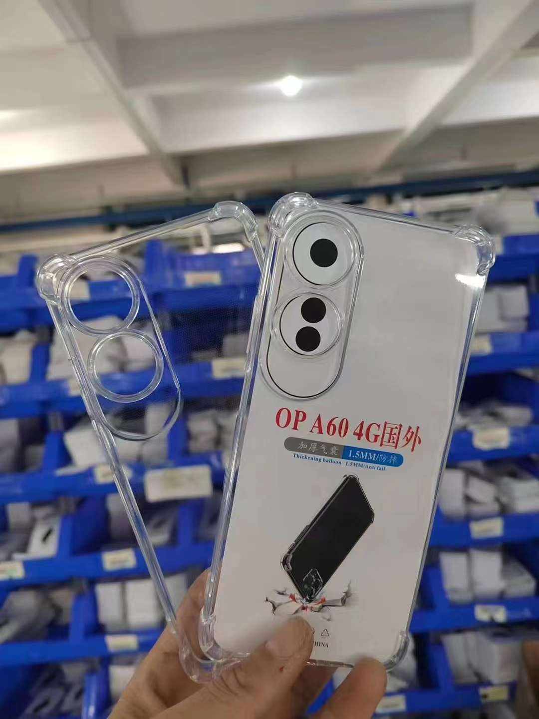 For Oppo A60 4G Edge-Reinforced Shockproof Cushion Back Clear Hybrid Transparent Sof Silicon ...