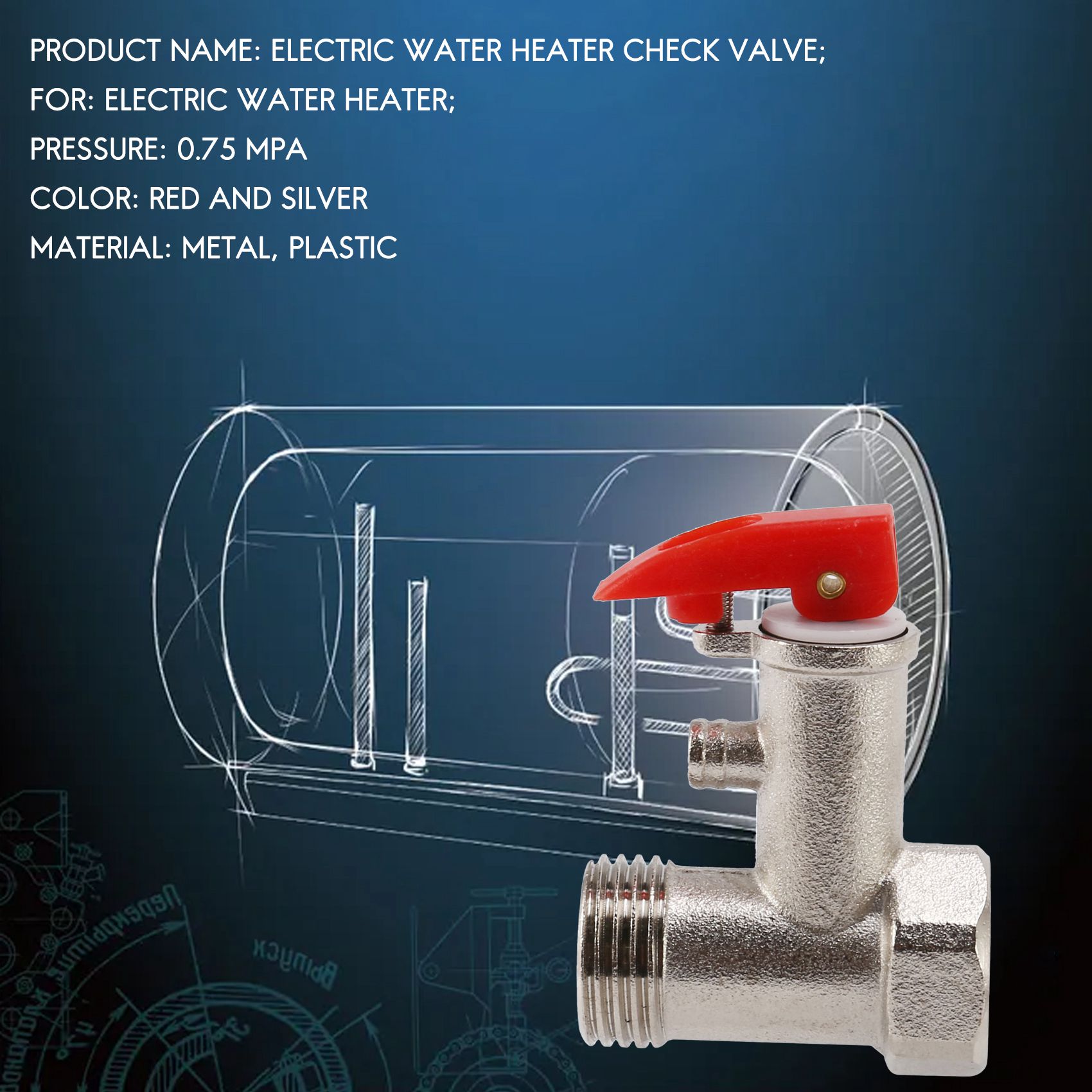 1 / 2 PT Socket Electric Water Boiler Safety Valve | Daraz.com.bd