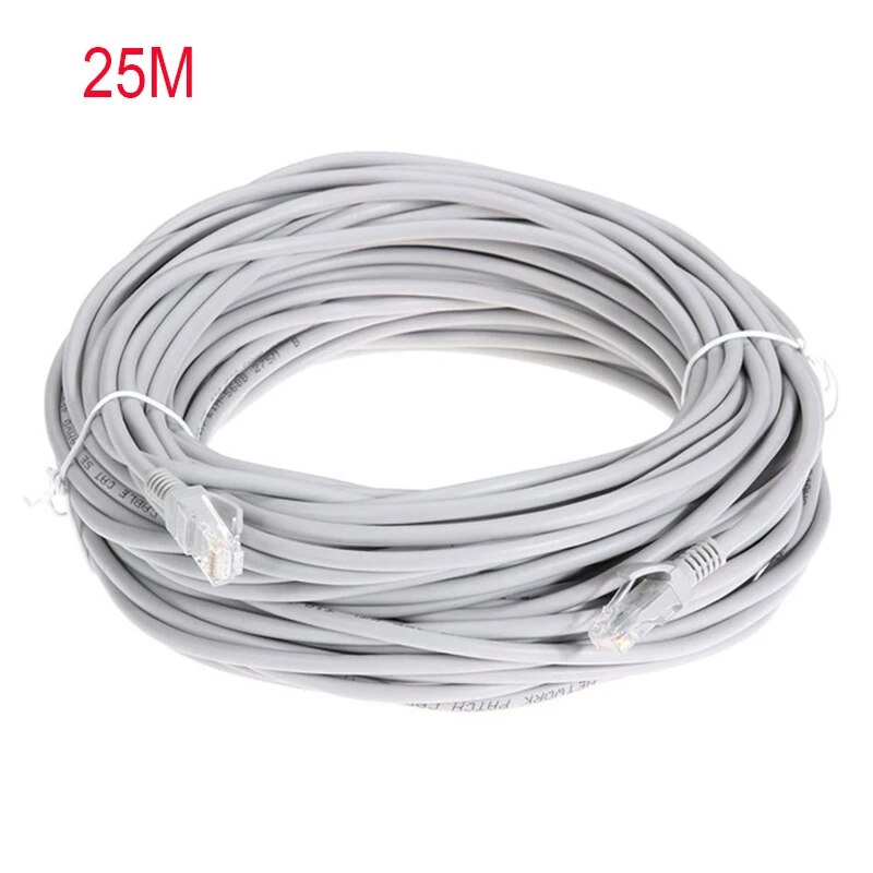 1M / 5M / 10M / 15M / 30M / 50M / 100M Ethernet Cable High Speed Cat5e ...