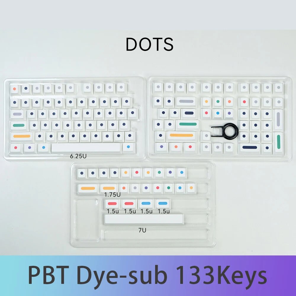 [In stock] GMK Dots Keycaps Cherry profile PBT Keycap Dye Sublimation ...