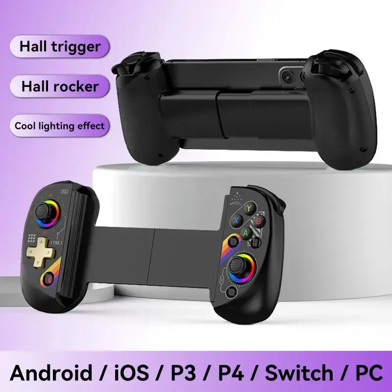 D8 Telescopic Game Controller Joystick Bluetooth-compatible 5.2 Wireless Gamepad for iOS Android ...