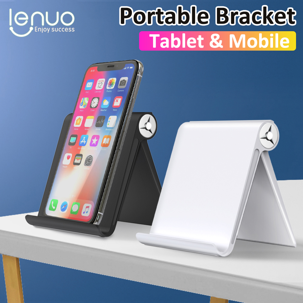 Lenuo Portable Desktop Bracket For Mobile Phone / Tablet Stand Foldable ...