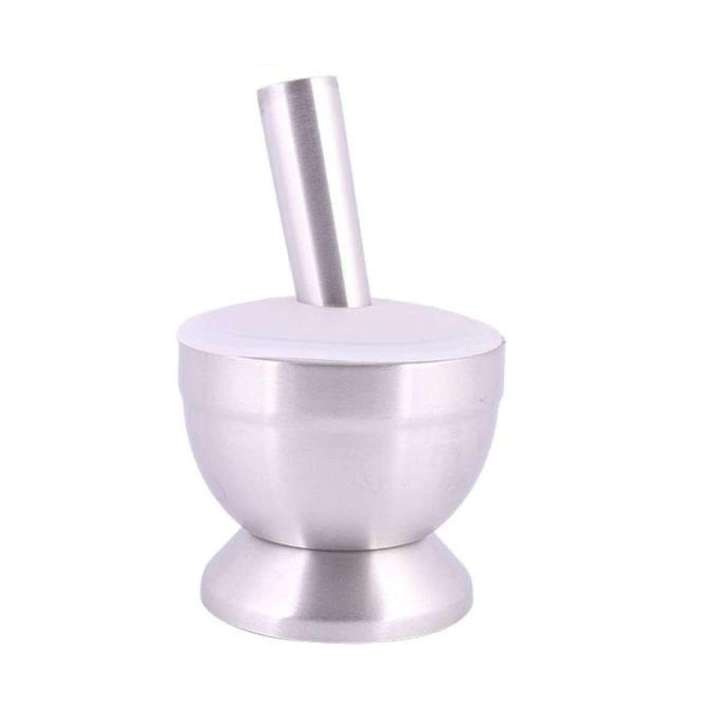 Stainless Steel Mortar and Pestle - Silver | Daraz.com.bd