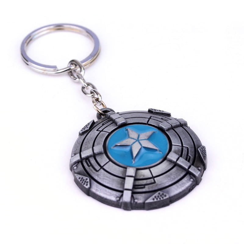 Marvel Hero Captain America Shield Keychain Fun Rotate Relieve Anxiety ...