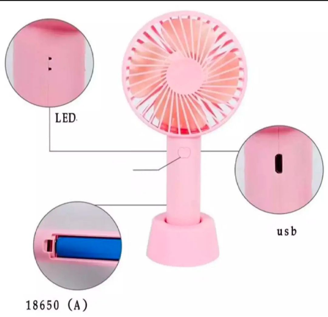 Very Stylish Mini USB Lithium Battery Rechargeable Hand Fan - Eternal ...