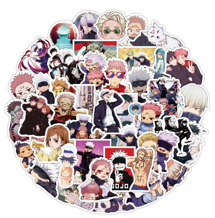 30Pcs/Pack Random Jujutsu Kaisen PVC Waterproof Stickers For Phone ...