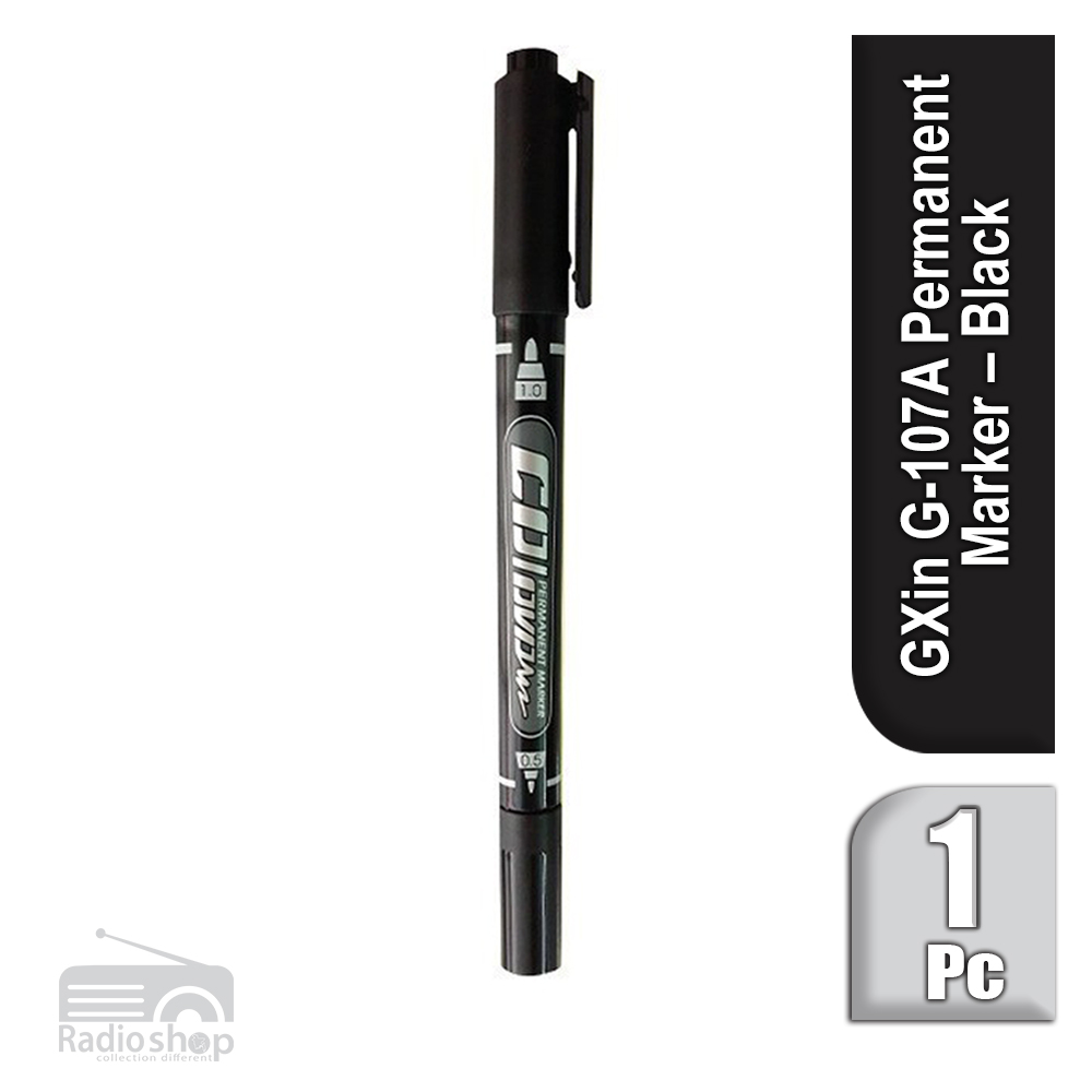 GXin G-107A CD/DVD Waterproof Black Permanent Marker Pen set with Clip ...
