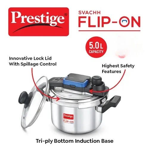 Prestige Svachh Flip-on Stainless Steel Spillage Control Pressure ...