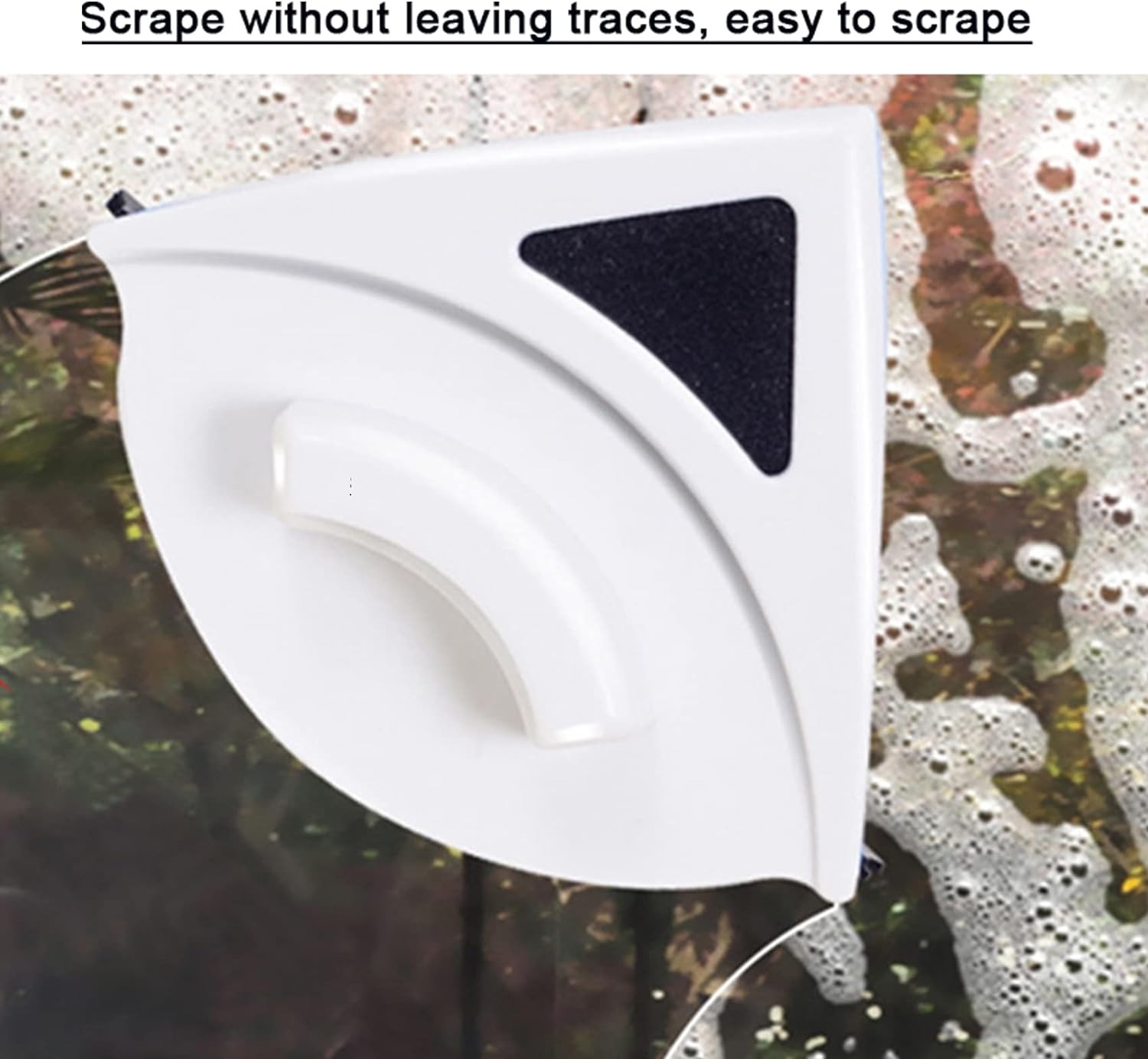 Magnetic Glass Wiper, Safe to Use Lightweight Triangle Window Double ...