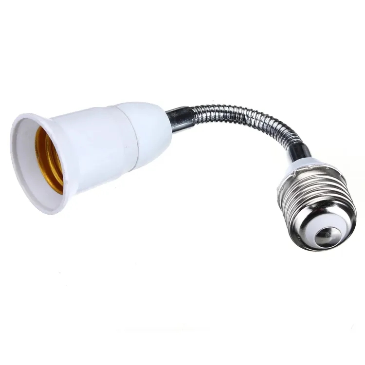 E27 LED Light Bulb Lamp Holder Flexible Extension Adapter Converter ...