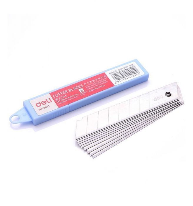 Deli Anti Cutter Blade 1 Box Big Size 10 pc | Daraz.com.bd