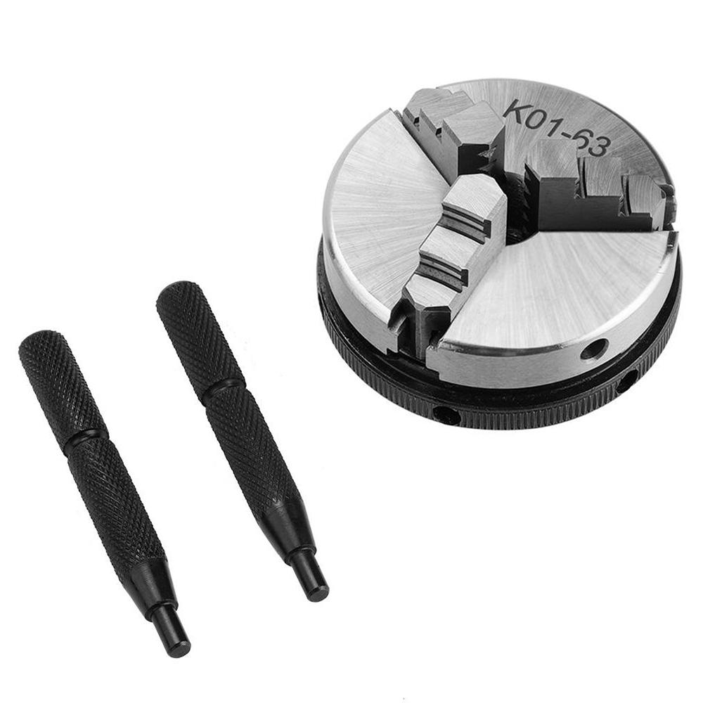 KOGEEK Mini Three Jaw Chuck Connecting Rod K01-63 M14 Reversable Self ...
