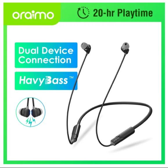 Oraimo OEB-E30D Shark 4 - Dual EQ - 20-hr Playtime - IPX5 Waterproof ...