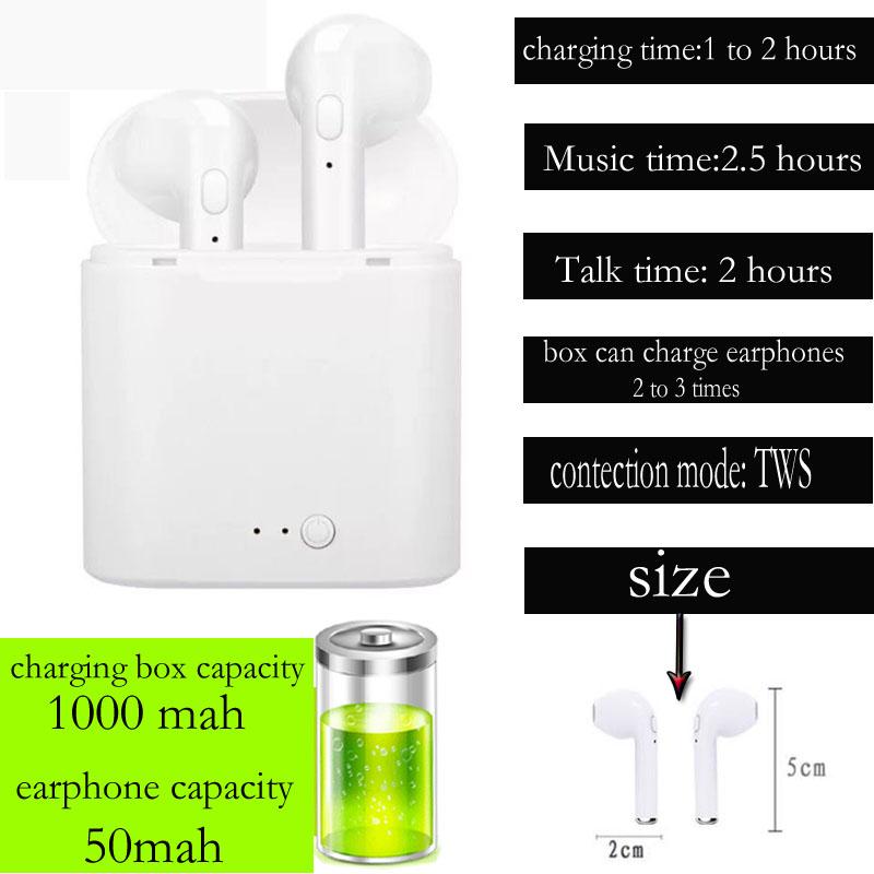 i7s TWS Mini Wireless Bluetooth Earphone Stereo Earbud Headset With ...