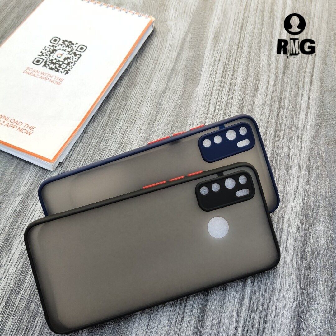 Translucent Frosted Smoke Mobile Cover for Tecno Spark 5+Tecno Spark 5 ...