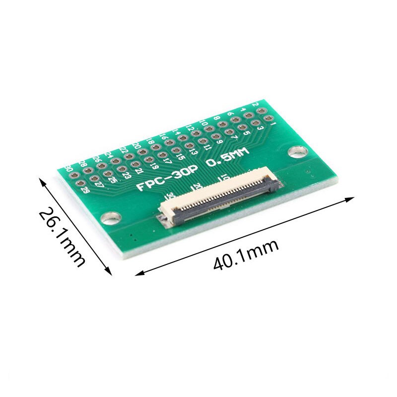 5pcs FPC FFC Cable 6 8 10 12 14 20 30 40 PIN 0.5mm pitch Connector SMT Adapter to 2.54 mm 1.0 ...