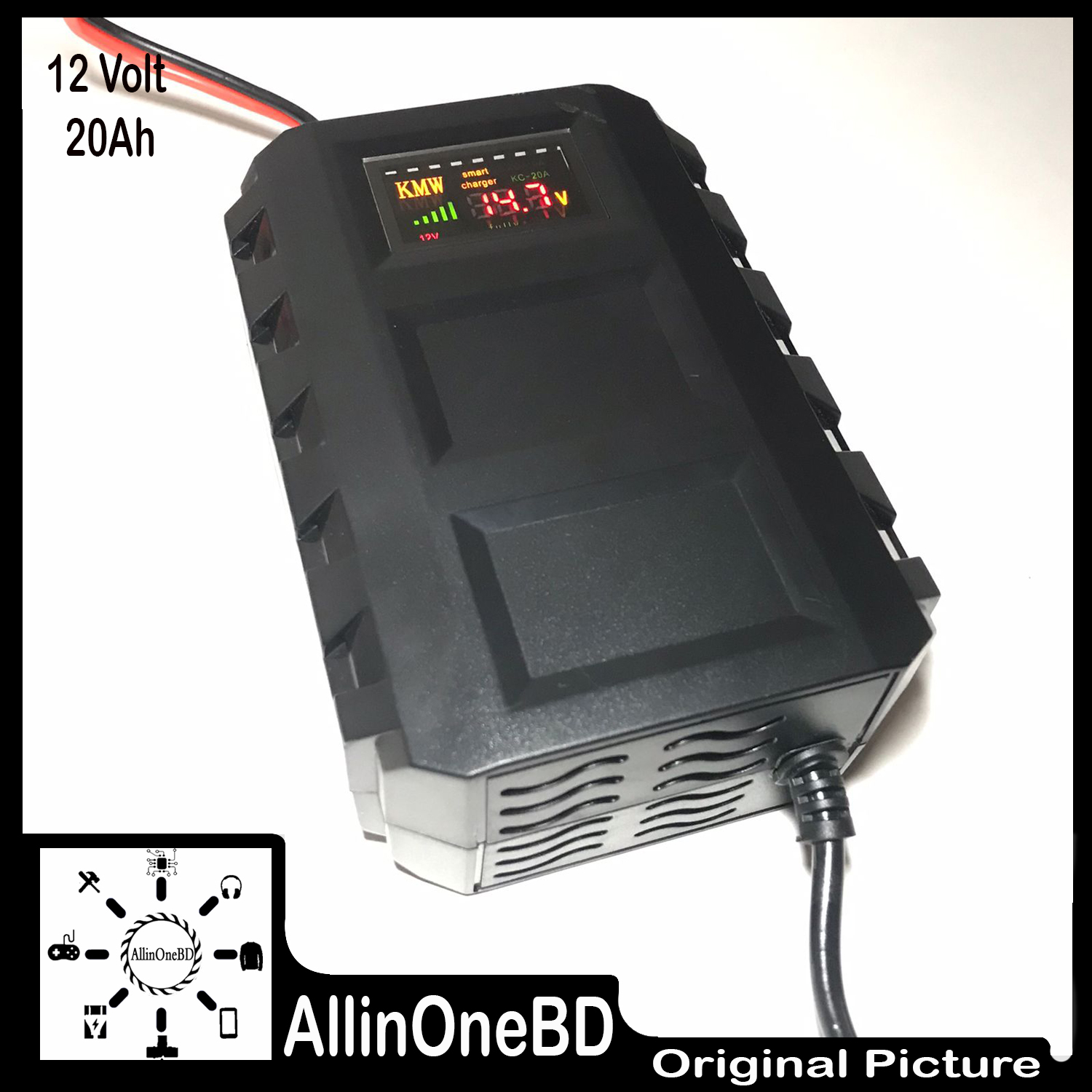 Battery Charge Full Auto and Digital 12 Volt 20 Ah, Digital Display ...