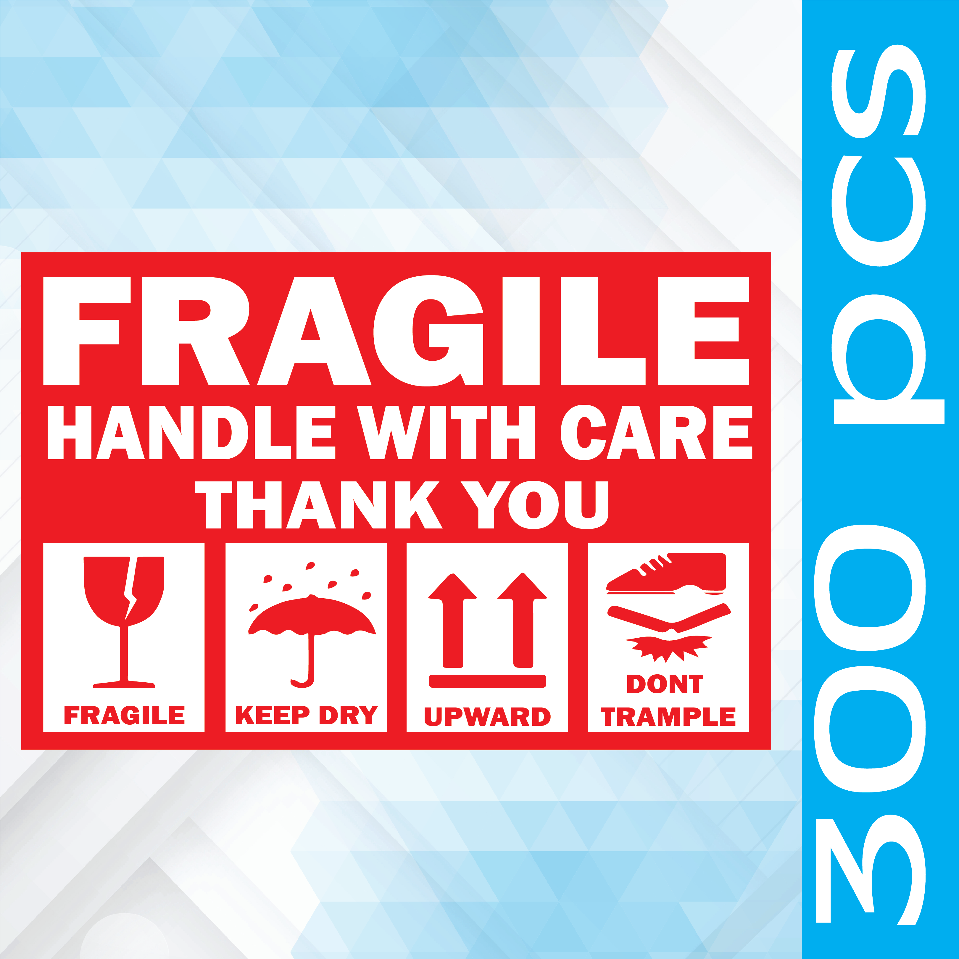 Fragile Handle with Care sticker Care Mark Please Tag With Shipping For ...