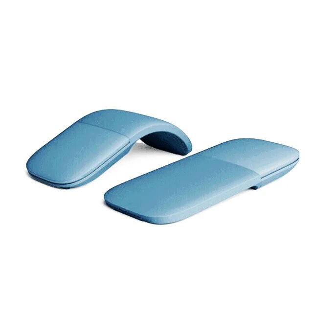 Bluetooth 4.0 Folding Wireless Mouse Arc Touch Roller Computer Silent ...