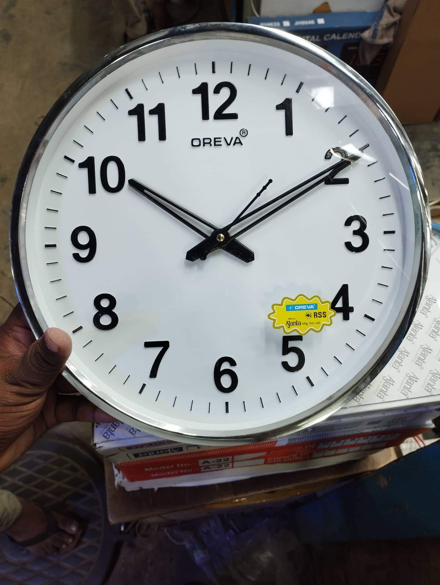 OREVA Ajanta wall clock White | Daraz.com.bd