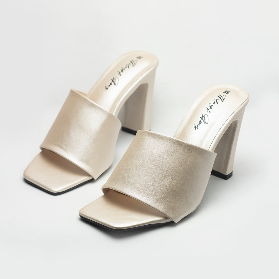 Artificial Leather 4-Inch Block Heel Shoes For Women | Daraz.com.bd