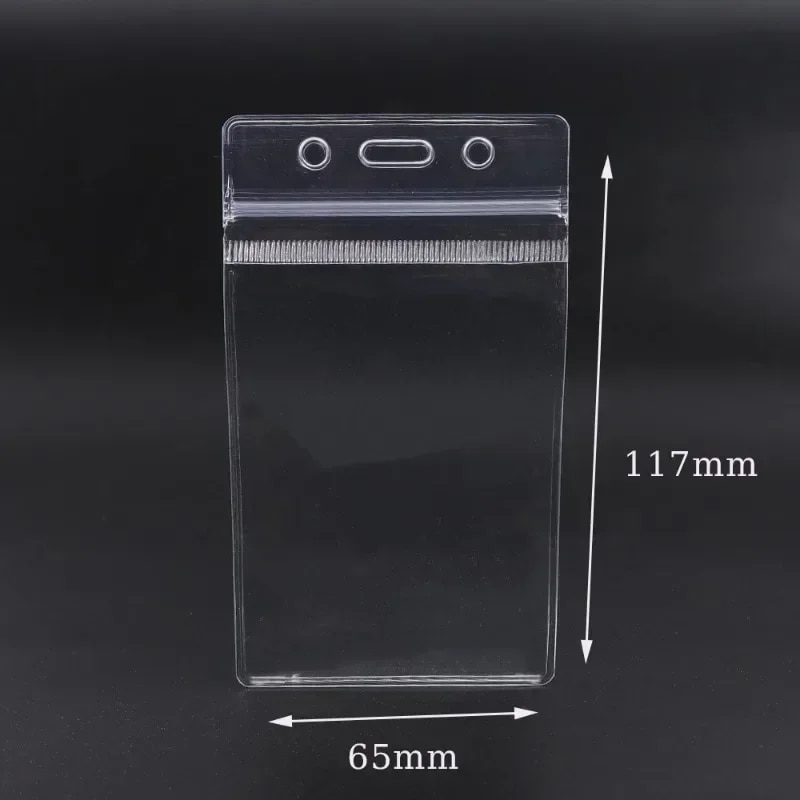 10/1PCS Waterproof Transparent Card Holder Plastic Protector Case ...