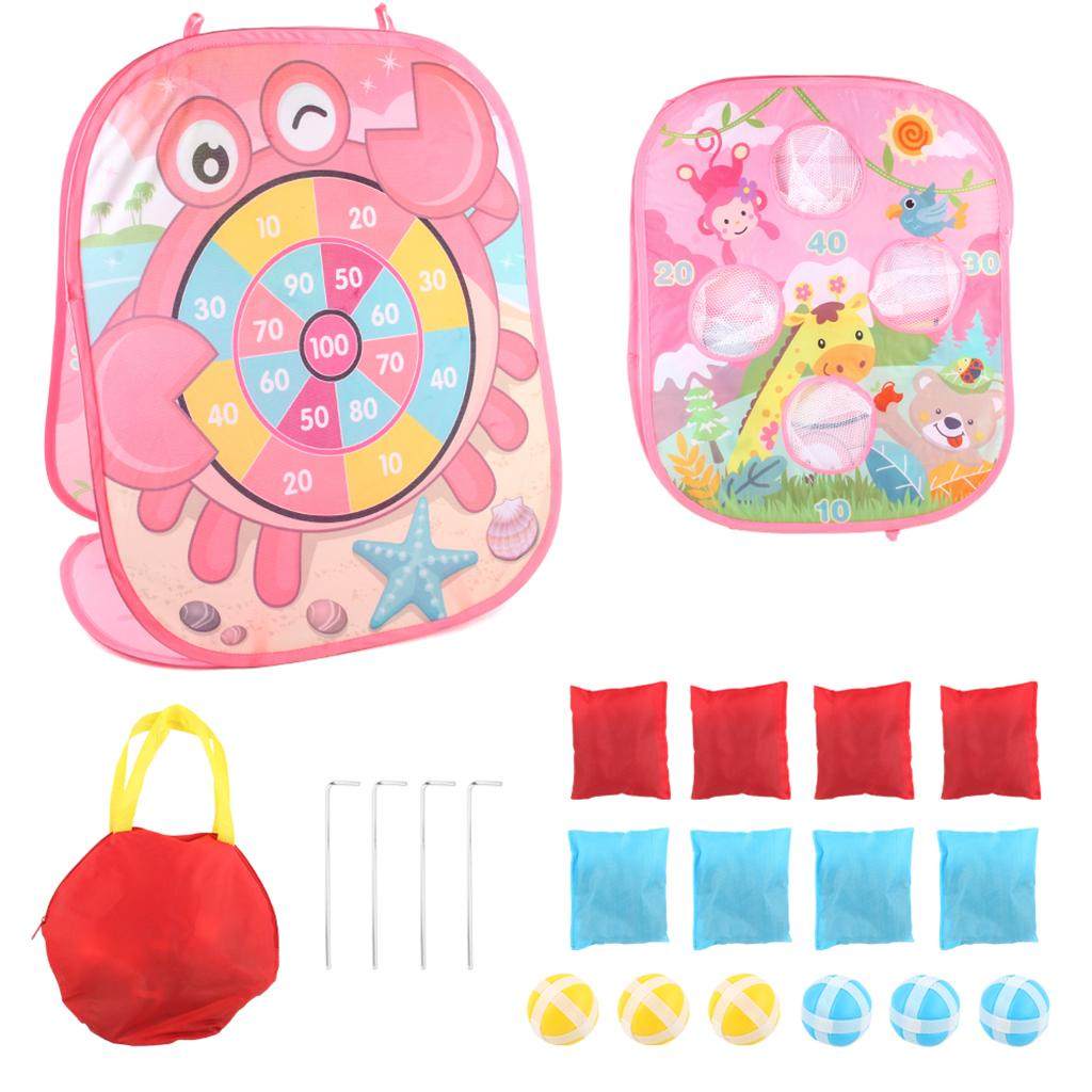 Sandbag Game Kit Sandbag Toss Game Kit for Outdoor Throwing Toys Pink B ...