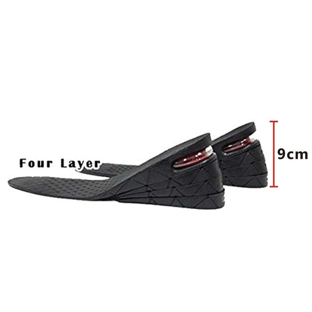 Unisex Height-Increasing Insoles - Removable, Air Sole, Adjustable Heel ...