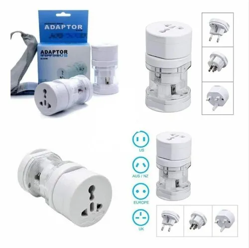 Universal Multi Plug 3-in1 Travel Adapter Converter International ...