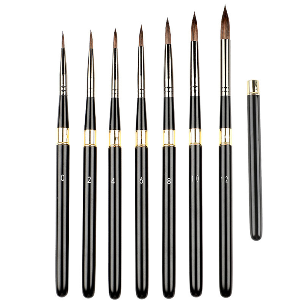 Wolf Hair Paint Brush Art Painting Brushes With Detachable Metal Rod ...