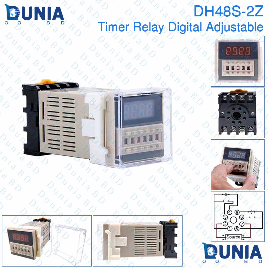 DH48S-2Z Digital Display Time Delay SPDT Timer Relay Cycle Control ... DH48S-2Z Digital Display Time Delay SPDT Timer Relay Cycle Control ...