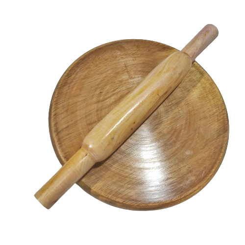 Roti Maker - Wooden Piri belon 9" made with meheguni wood | Daraz.com.bd