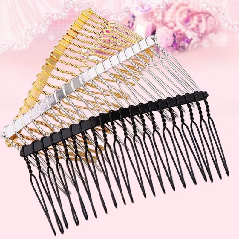 【Daily Necessities For Anyone Store】10pcs Inserted Comb Metal Wire Clip ...