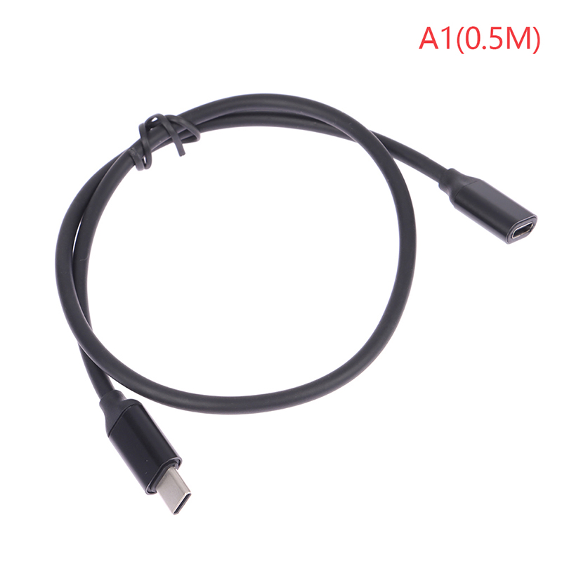 Type-C Male to Female Extension Cable 3A 60W Usb C Type-c Male to ...