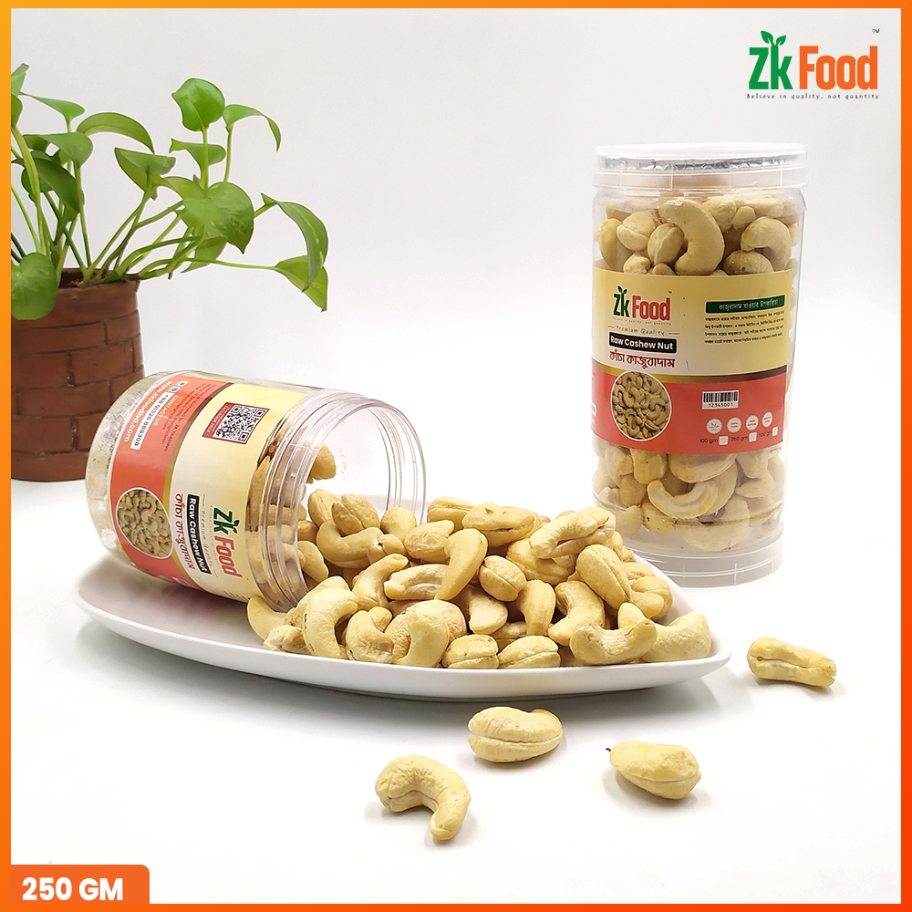 ZK Food Cashew Nut Raw/ Kacha Kaju Badam/100% Natural-250gm | Daraz.com.bd