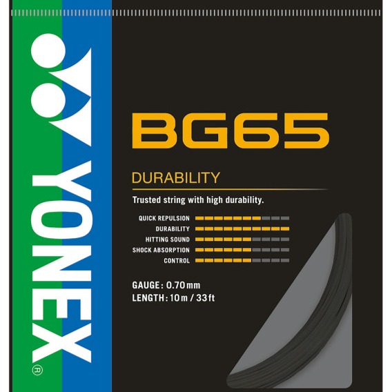 Yonex BG 65 Titanium Soft / Hard Feeling Hi Tension Badminton Racket ...