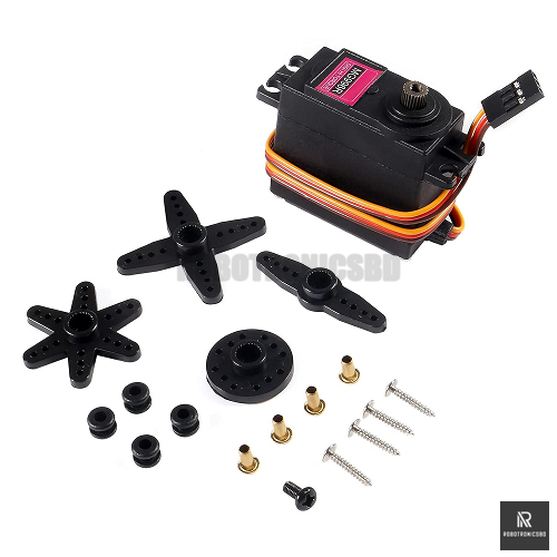 MG996R Servo Motor 180° | High Torque Metal Gear Servo for Arduino, RC Cars, Robots, and DIY ...