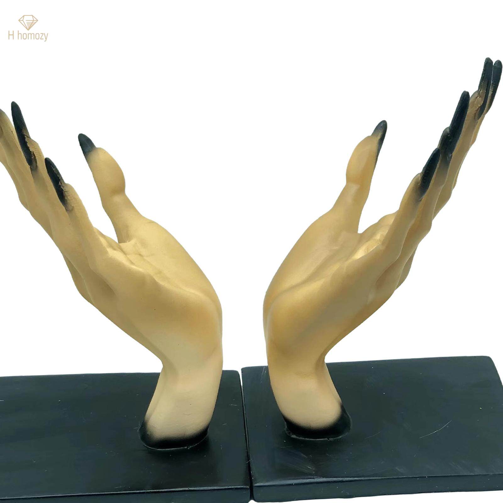 Witch Hand Bookends Witchy Hand Book Stand for Living Room Desktop Home ...