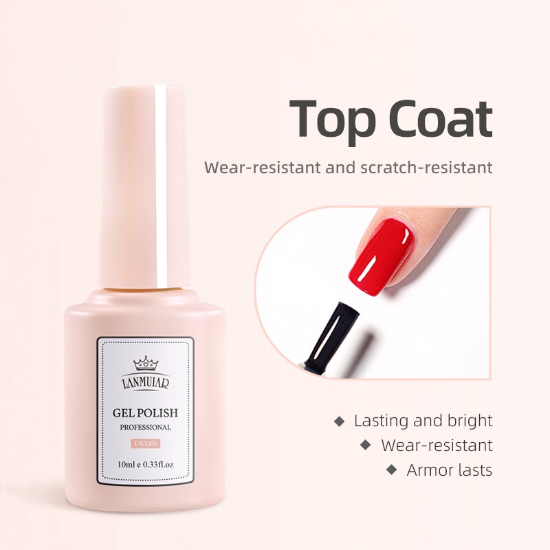 【The Edge of Beauty】Nail Gel Top Coat No Wipe UV Gel Varnish Sealing ...