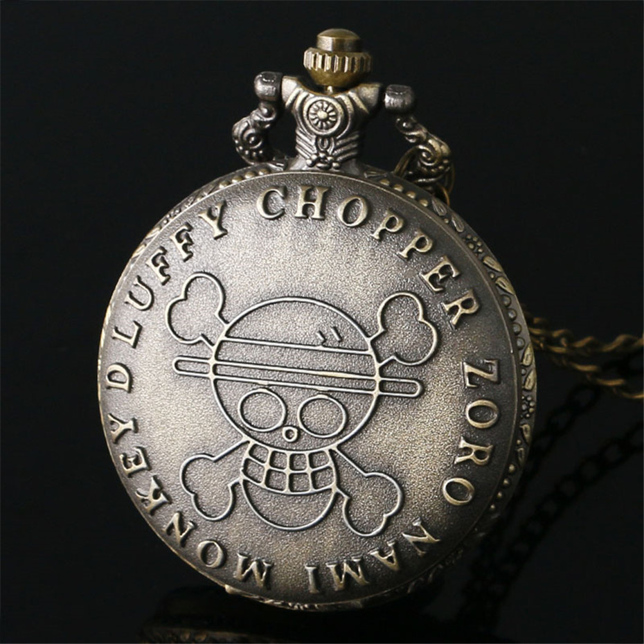 【LuckyBabyFans Store】Classic ONE PIECE Theme Watch Steampunk Pendant ...