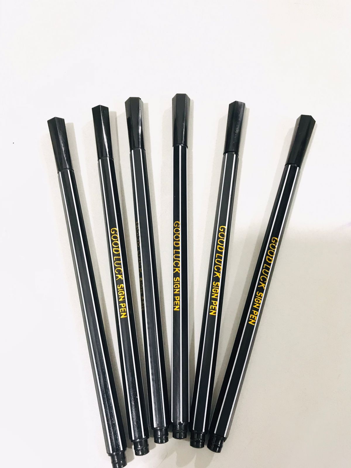 Good Luck Color Sign Pen (Black) 6Pcs | Daraz.com.bd