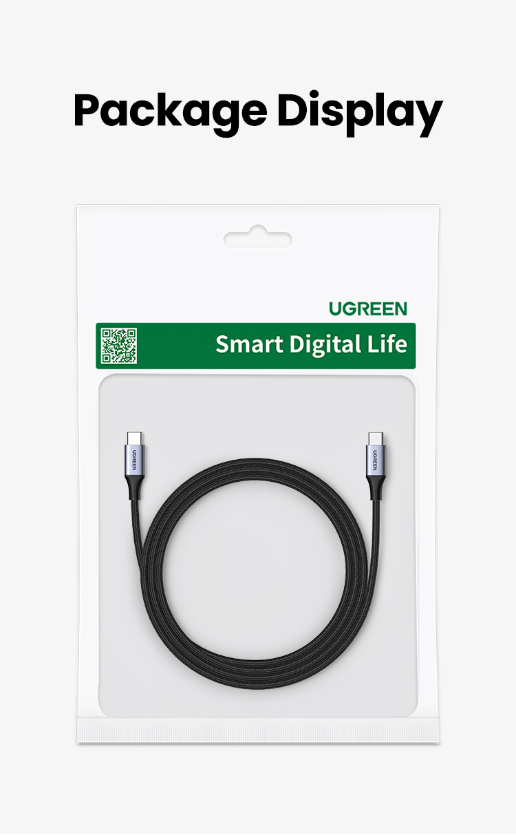 UGREEN US535 (15311) USB-C to USB-C 240W PD Fast Charging Cable - 1m - 240Watt USB C Cable ...