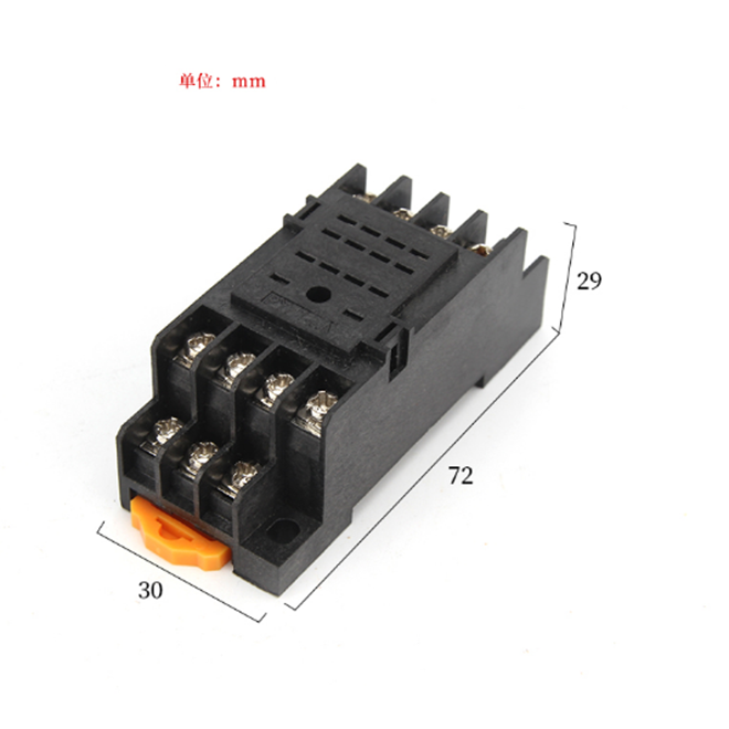 3 Pieces Power Relay Socket Base Holder 14 pin