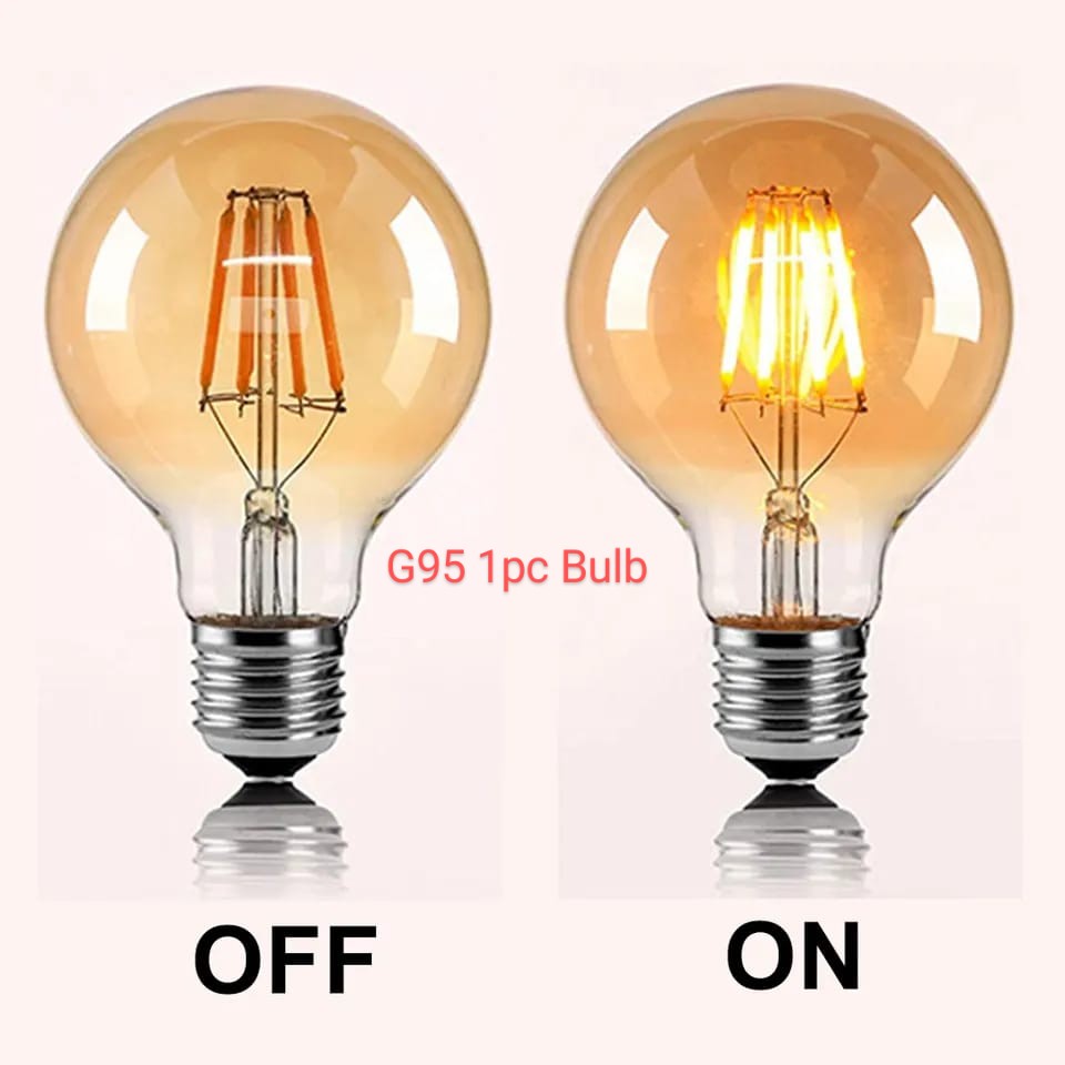 1 Pic G95 LED Bulb 2700K Vintage Retro Edison Filament Bulb E27 | Daraz ...